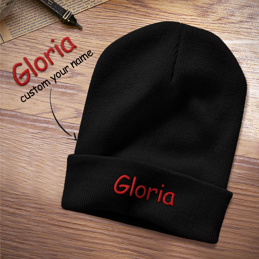 Custom Embroidered Beanie Personalized Winter Hat - 8 Colors | MadeMine